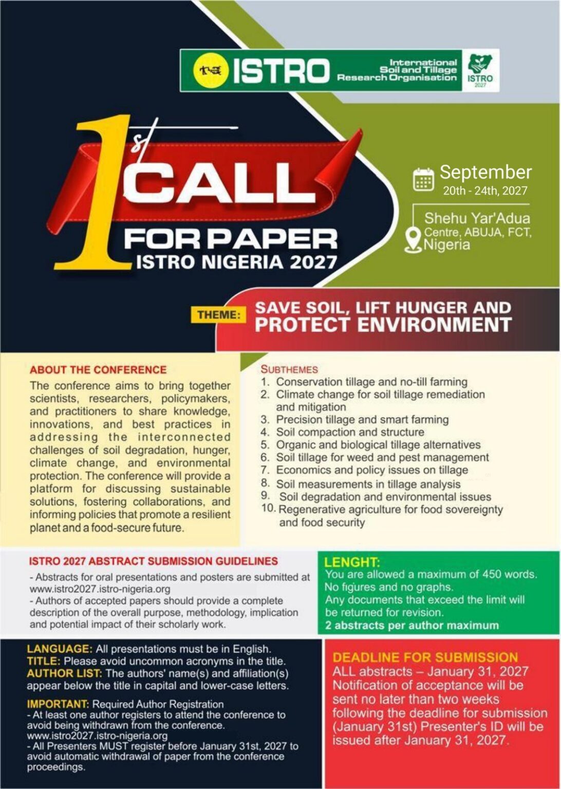 Home - Soil Tillage Awareness and Development Initiative (ISTRO - Nigeria)